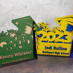 Personalized Graduation Sign With Tassel Holder | Graduation Party ...