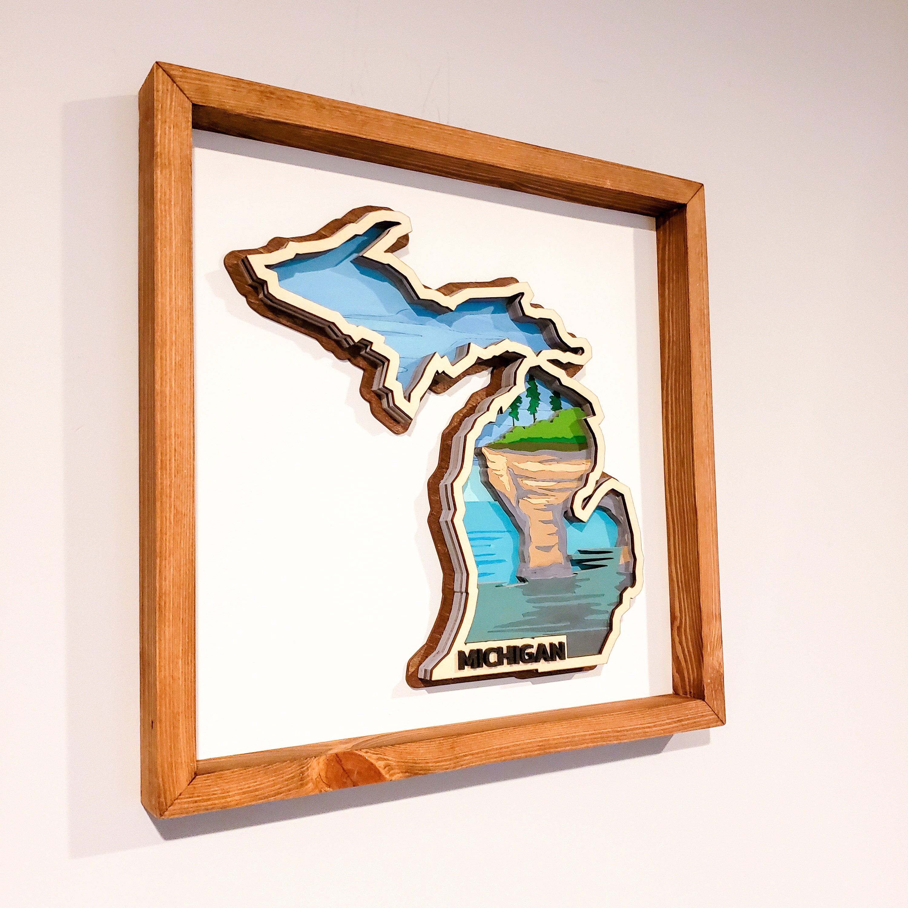 Michigan Pictured Rocks Wall Art Michigan Wall Art - Etsy