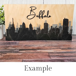 Layered St. Louis Skyline | St. Louis Wall Art | Wood St. Louis Skyline ...