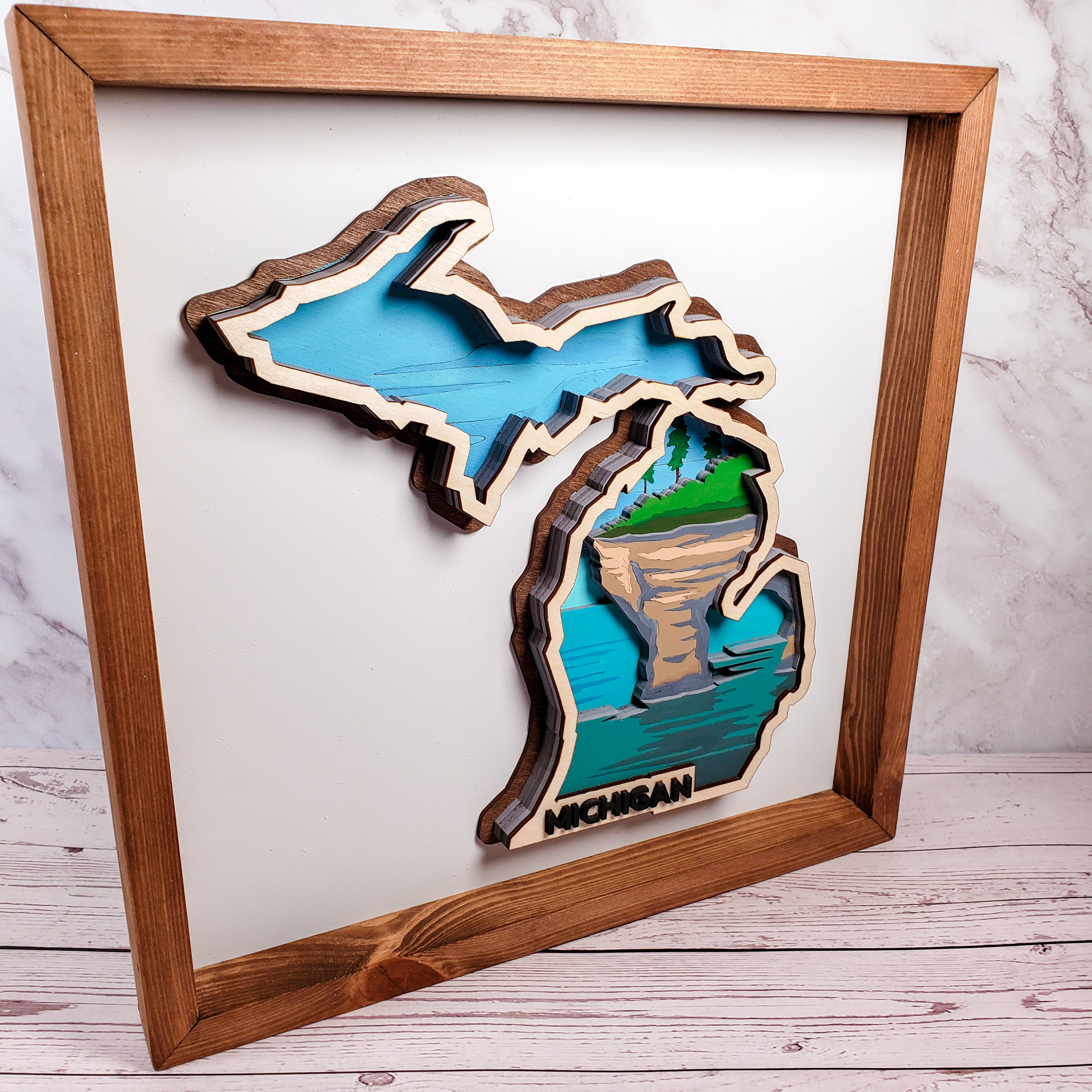 Michigan Pictured Rocks Wall Art Michigan Wall Art - Etsy