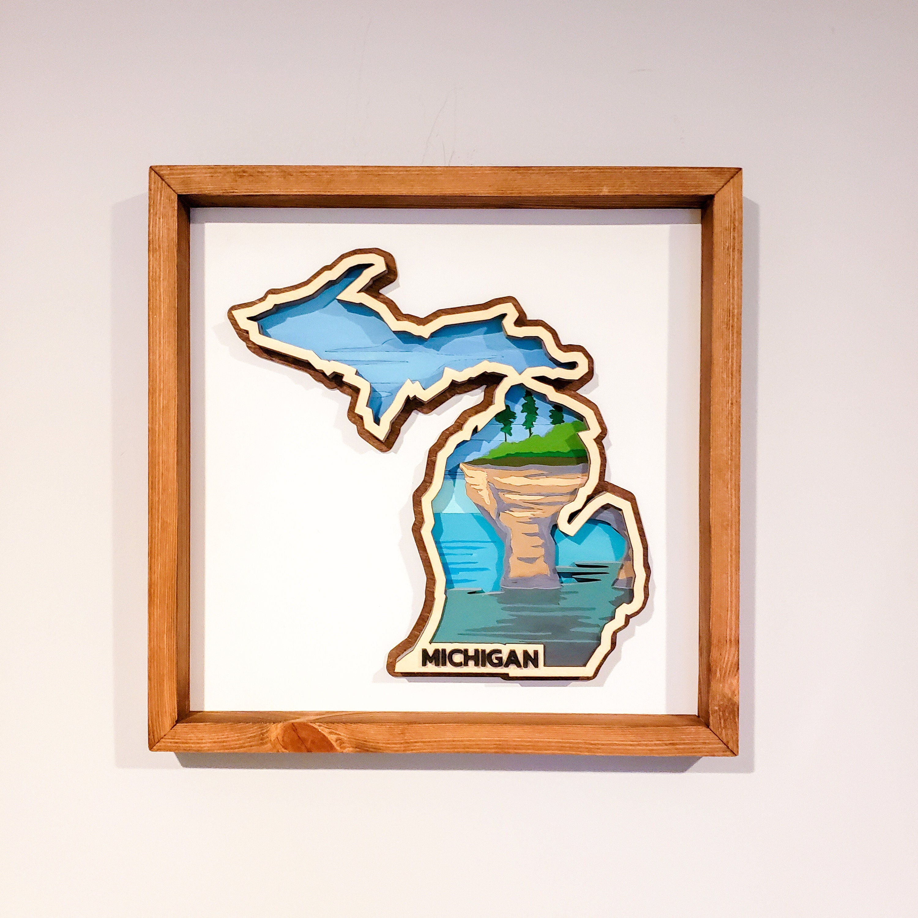 Michigan Pictured Rocks Wall Art Michigan Wall Art - Etsy