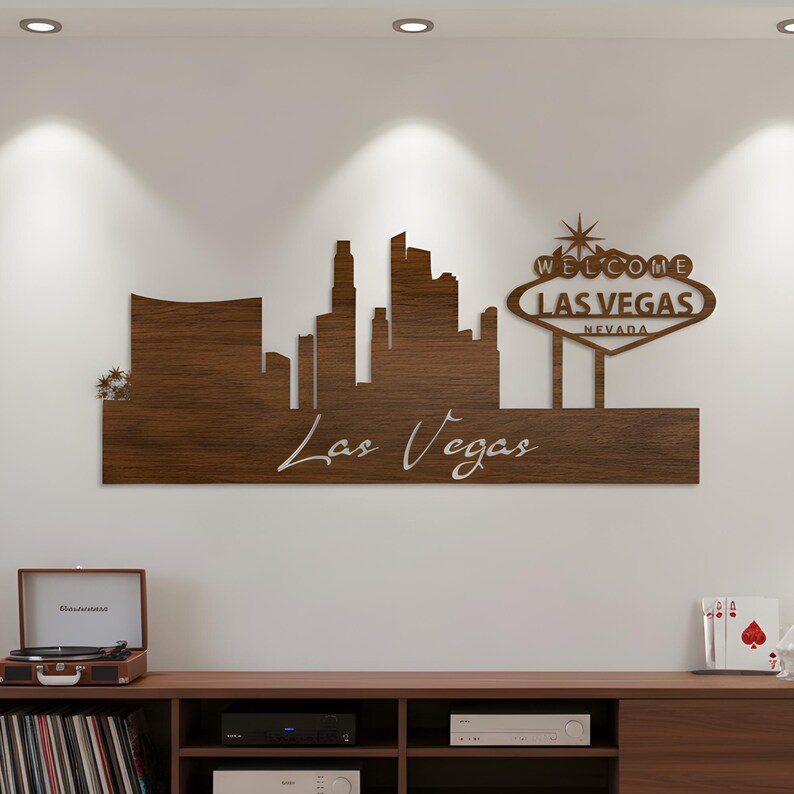 Handcrafted Wood Miami Skyline Wall Art: Moving/grad Gift - Etsy
