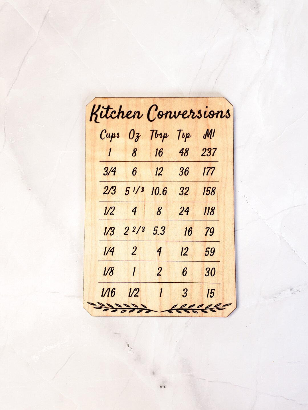 Kitchen Conversion Fridge Magnet Mothers Day Gift Measurement ...