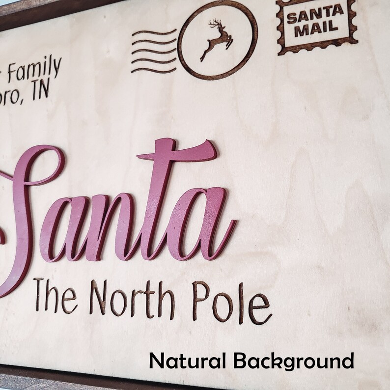 Personalized Santa Letter Sign Family Name Christmas Sign - Etsy