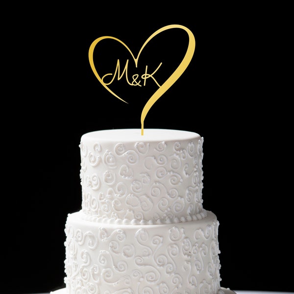 Heart Cake Topper - Etsy