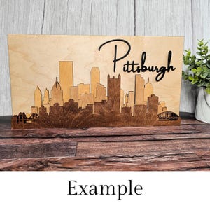 Layered St. Louis Skyline | St. Louis Wall Art | Wood St. Louis Skyline ...