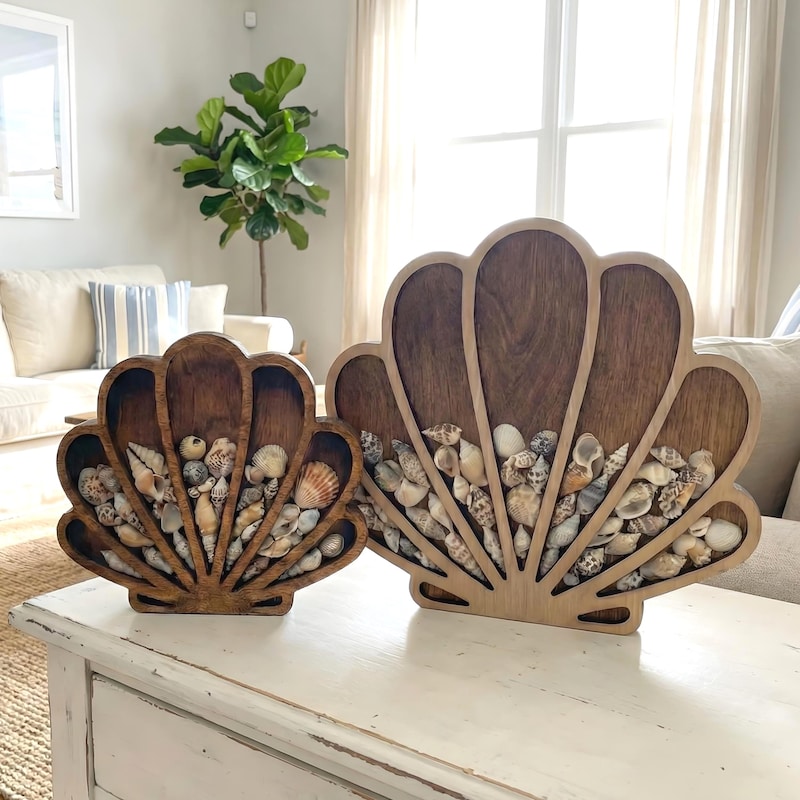 Shell Art Shadow Box Decor - Etsy