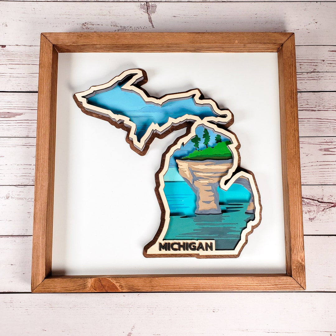 Michigan Pictured Rocks Wall Art | Michigan Wall Art | Michigan ...