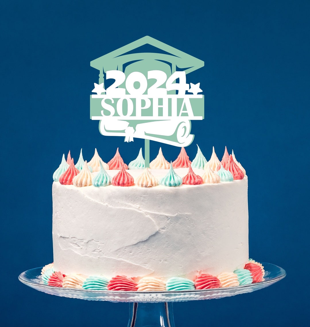 Class of 2024 Graduation Cake Topper College Graduation Decor ...
