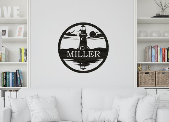 Personalized Lighthouse Sign Lighthouse Wood Sign - Etsy