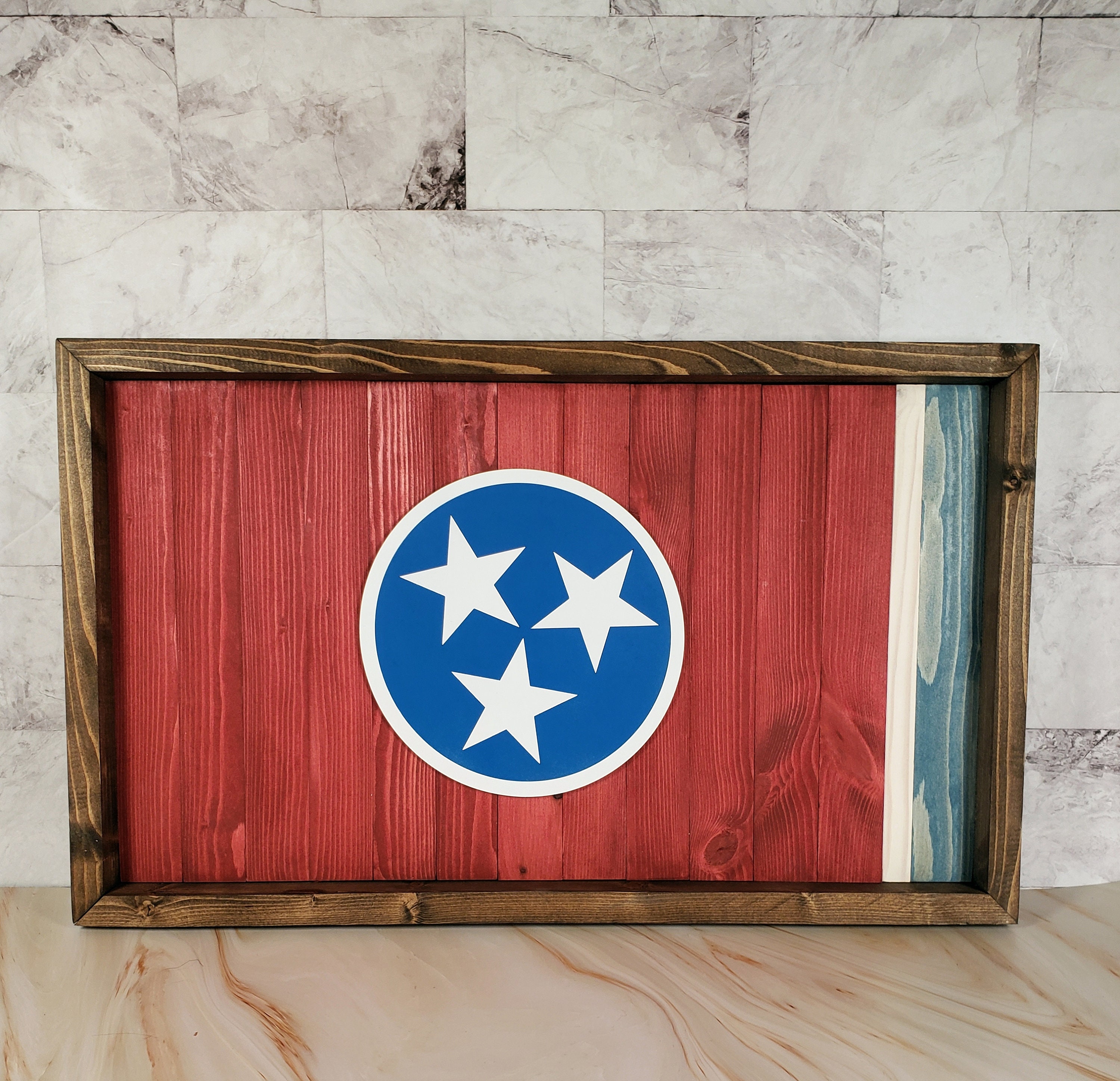 Tennessee Wood Flag Tennessee Flag Sign Tennessee Decor - Etsy