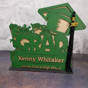 Personalized Graduation Sign With Tassel Holder | Graduation Party ...