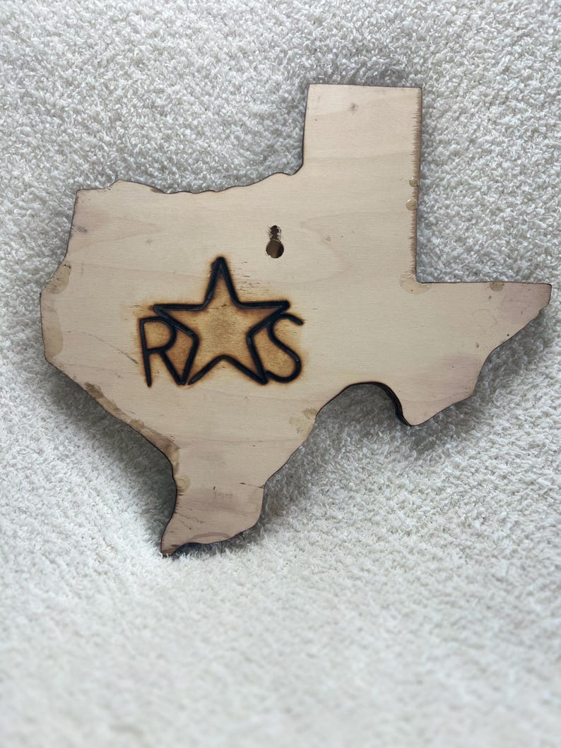 Handmade in Texas. Texas Wood Plaque With Fractral Burning. 10x10” - Etsy