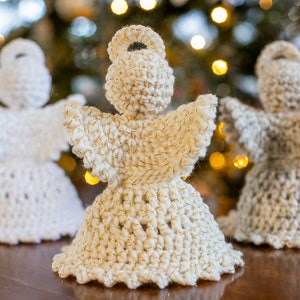 ANGEL - Hand Crochet Angel/tree Topper/table Decor/christmas Angel ...
