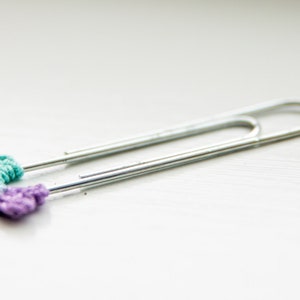 Paper Clip Bookmarks With Hand Crochet Details/teacher Gift/planner ...