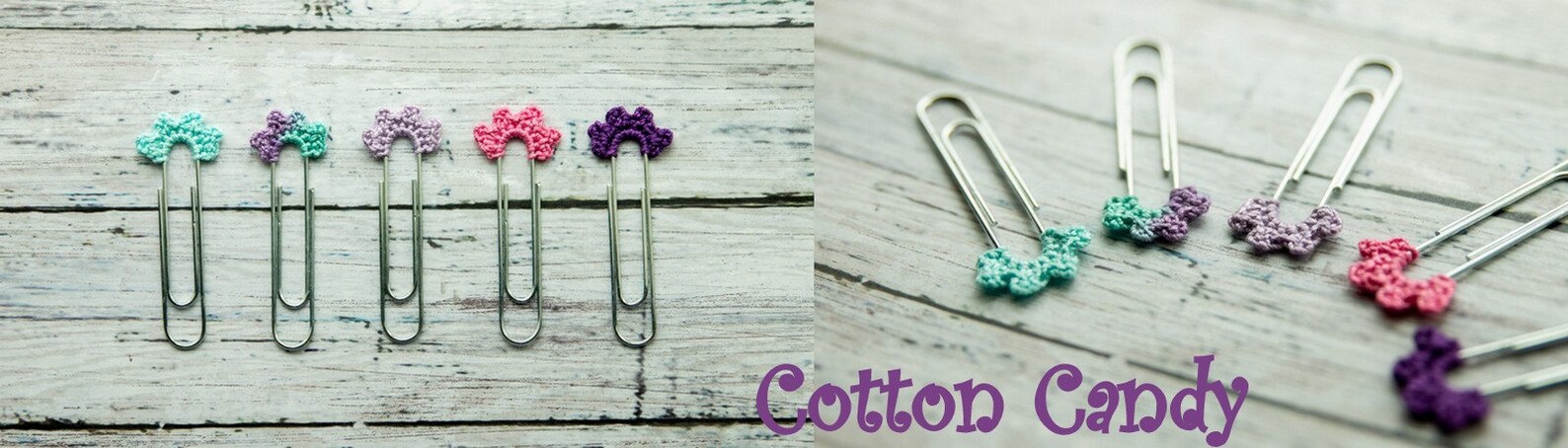 Paper Clip Bookmarks With Hand Crochet Details/teacher Gift/planner ...