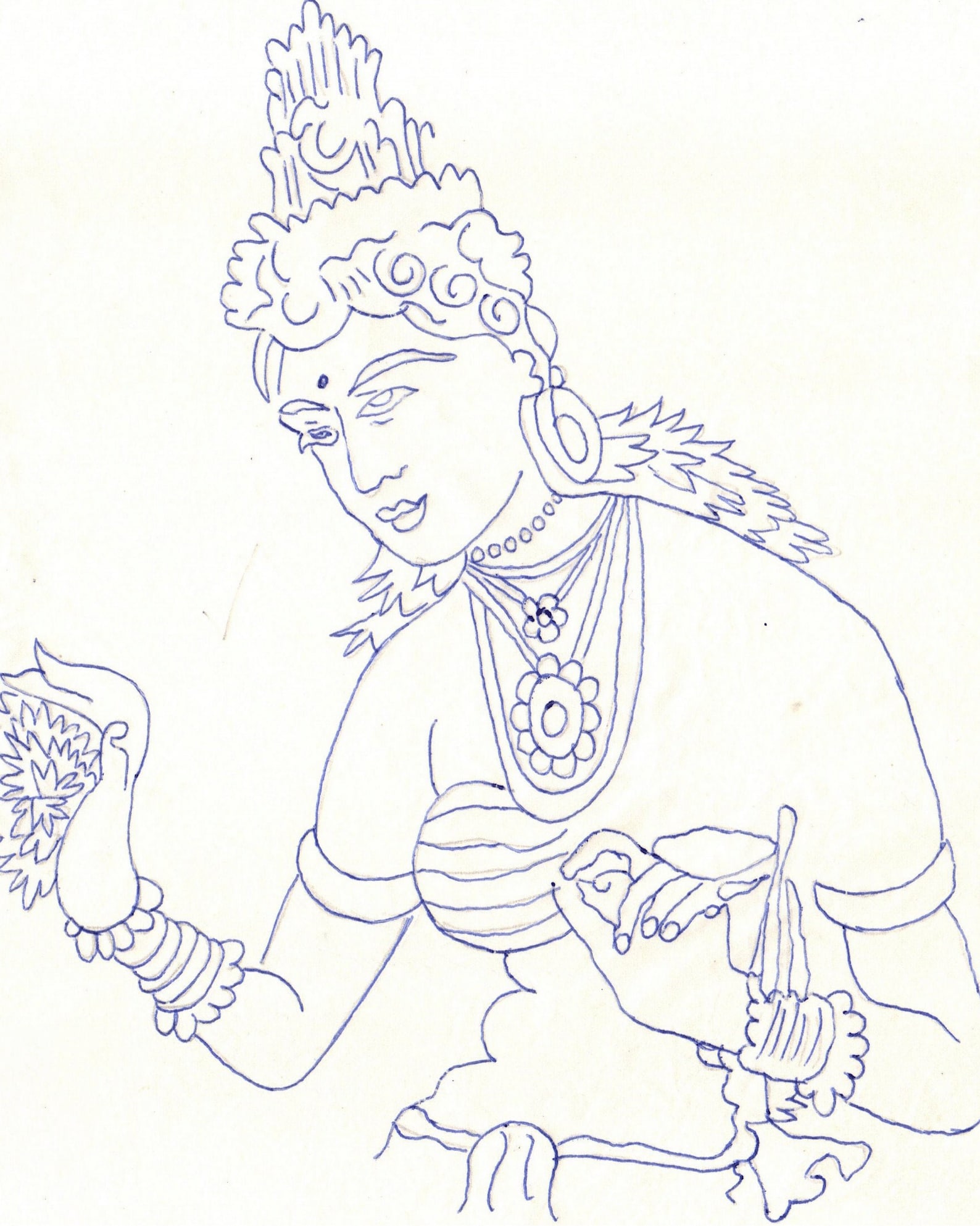 Sigiriya Paintings Wall Art Sri Lankan Art Modern Wall Art | Etsy