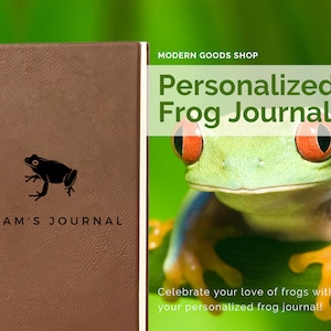 Frog Journal, Frog Notebook. Frog Gifts. A5 Leatherette Journal ...