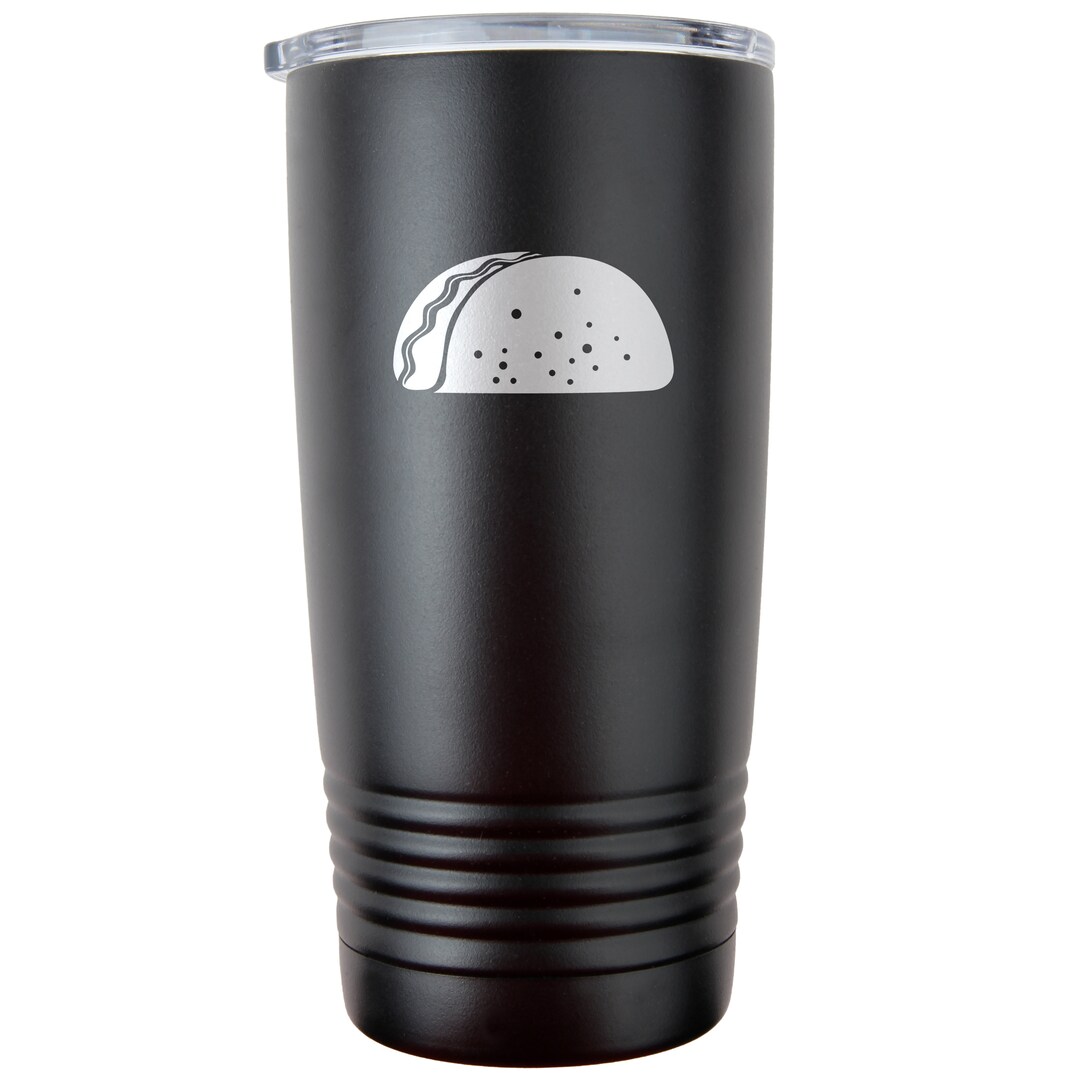 Taco 20oz Black Double-walled Vacuum Insulated Travel Tumbler - Etsy