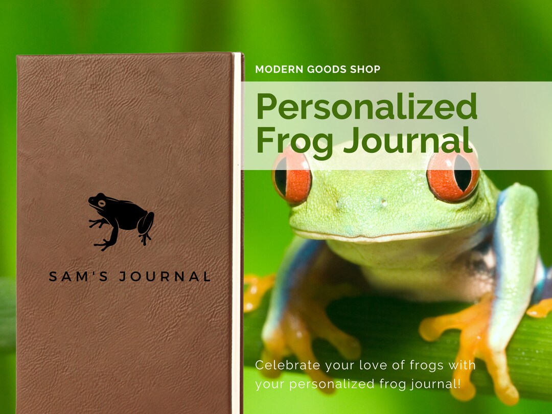 Frog Journal, Frog Notebook. Frog Gifts. A5 Leatherette Journal ...