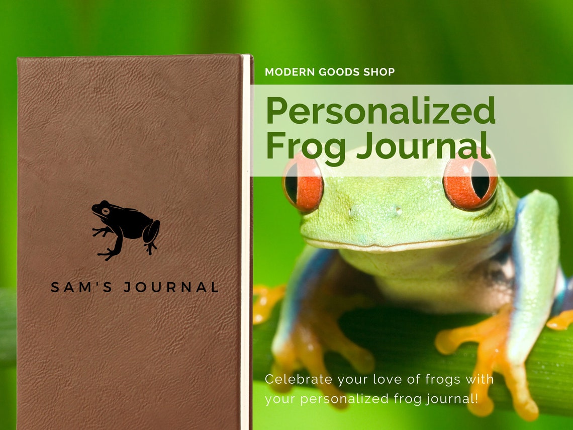 Frog Journal Frog Notebook. Frog Gifts. A5 Leatherette - Etsy