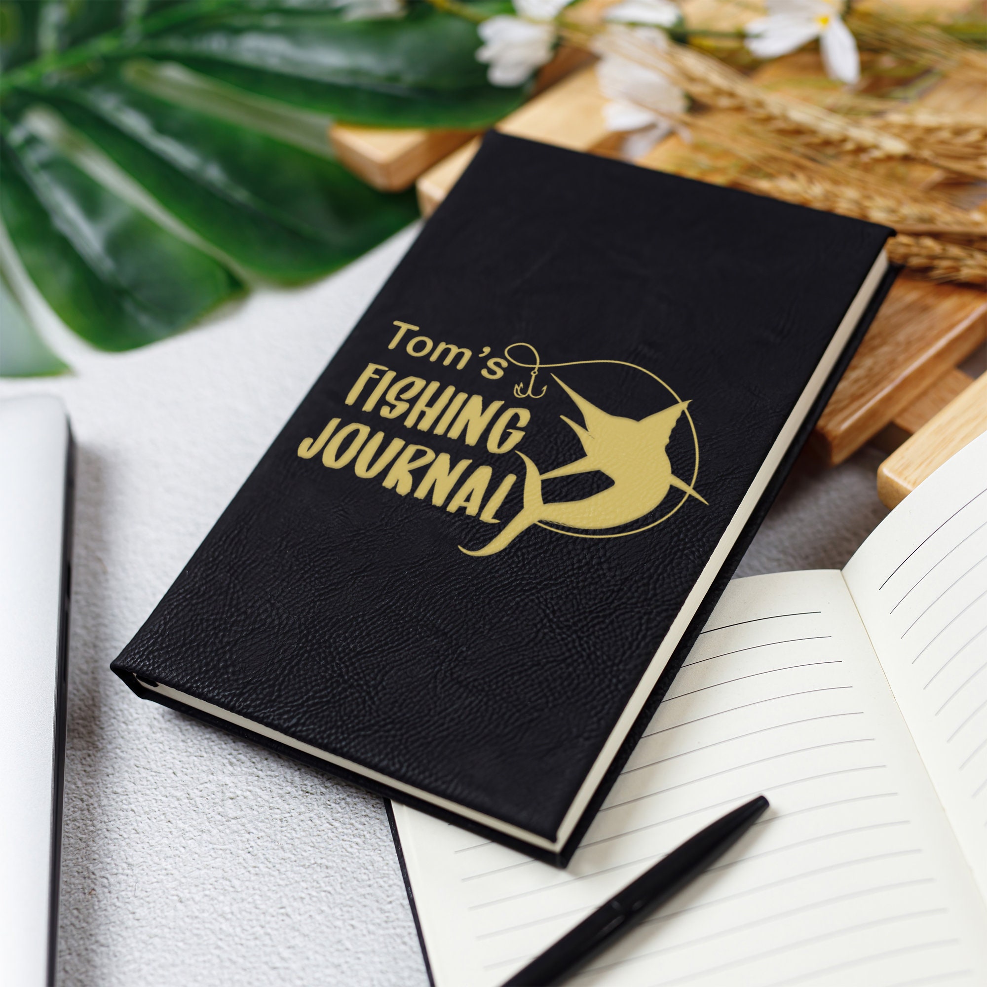 Personalized Fishing Journal Fishing Log Fishing Notebook | Etsy