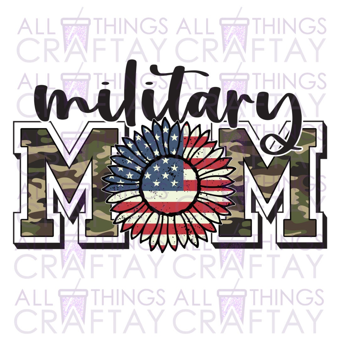 Military Mom Sublimation Digital Design Download PNG - Etsy