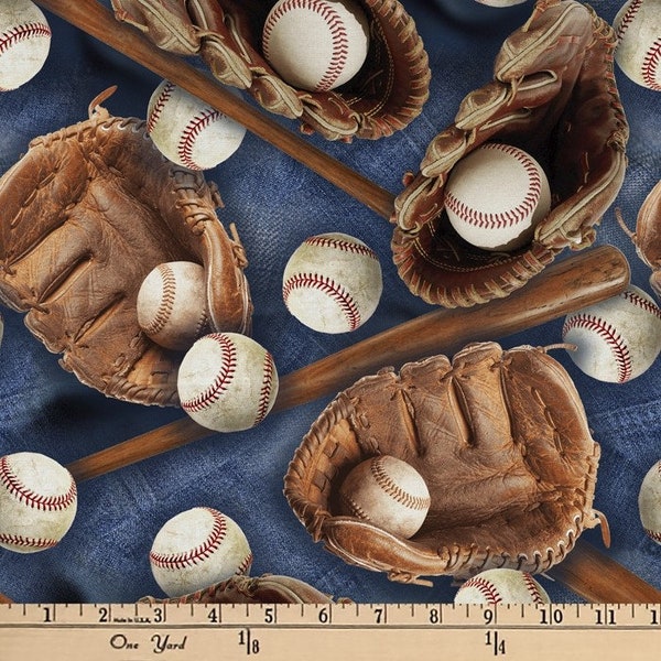 Baseball Quilt Panel - Etsy