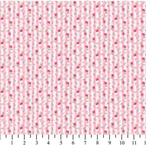 Pink Patina Cotton Fabric By The Yard Etsy
