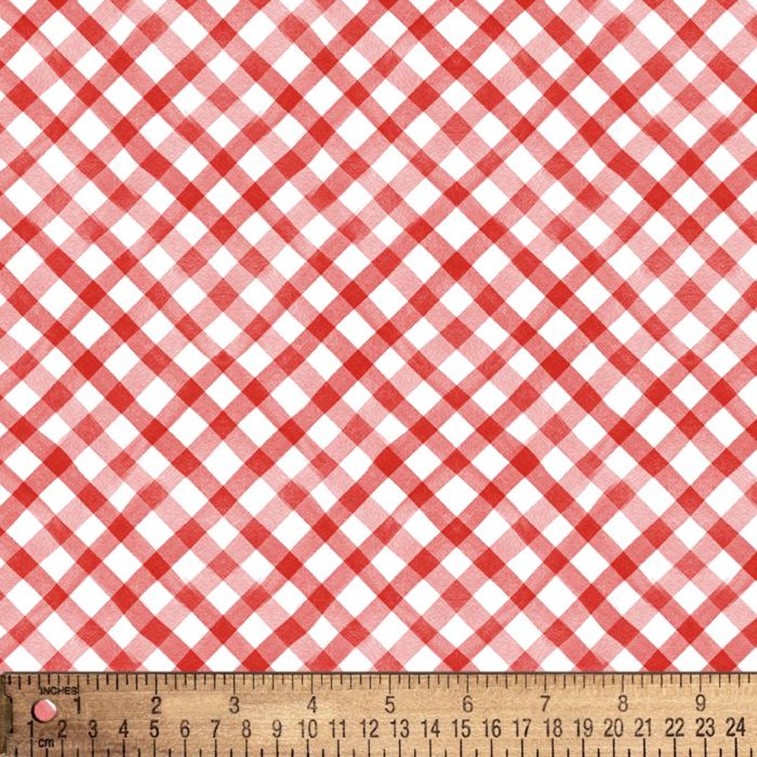 Gingham Criss Cross Cotton Fabric by the Yard - Etsy