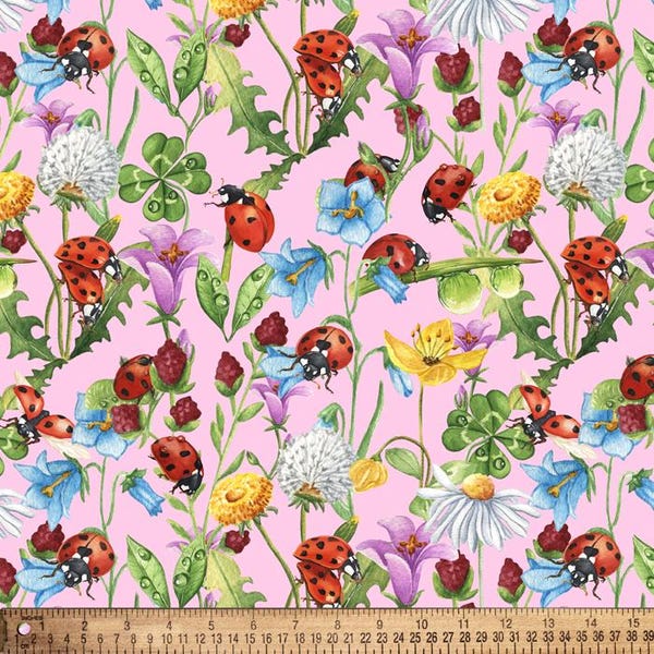 Ladybug Fabric - Etsy
