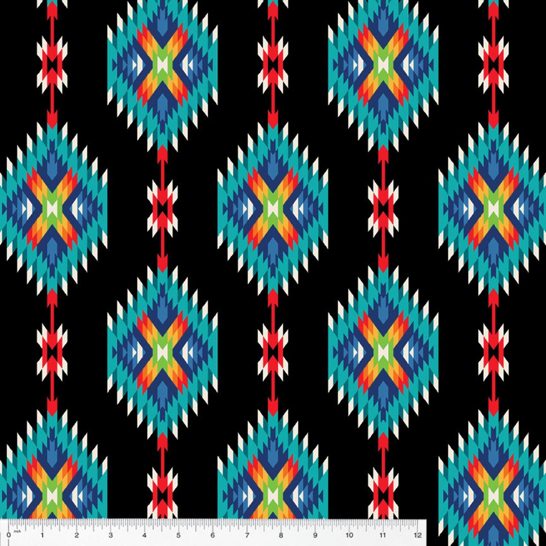 Southwest Heirloom Weave Anti-pill Fleece Fabric by the Yard - Etsy