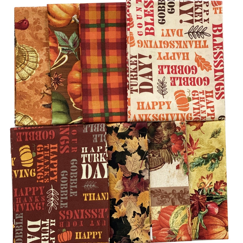 Thanksgiving Fabric - Etsy