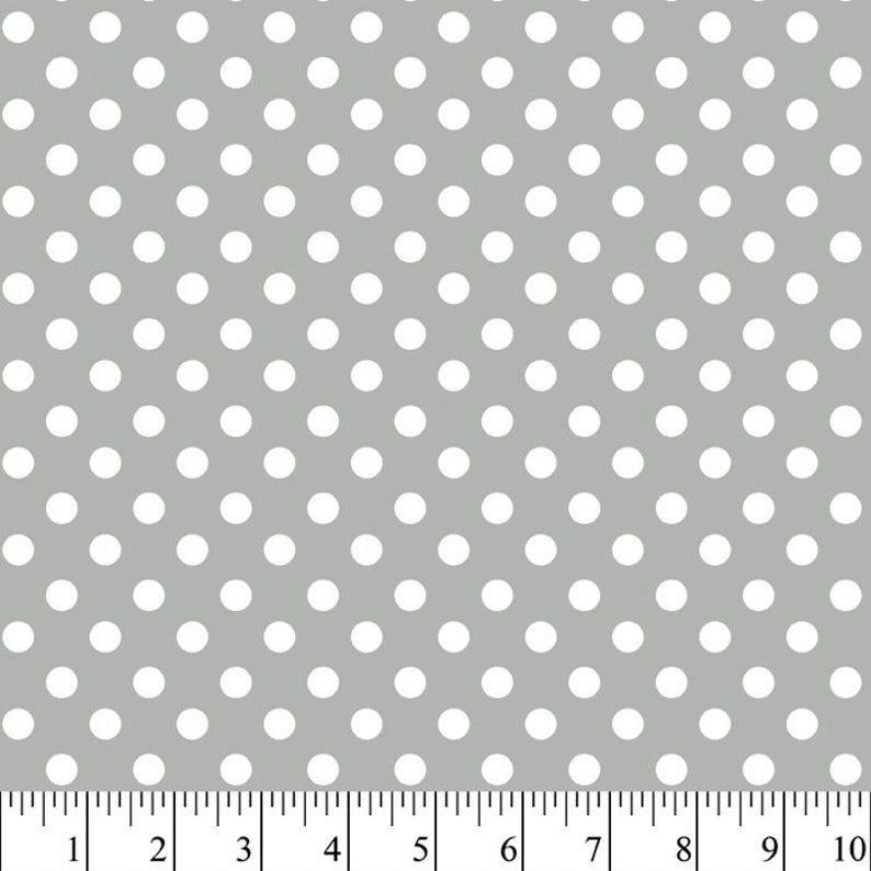 Polka Dots White on Gray Flannel Fabric, 1.5-yard PRECUTS - Etsy