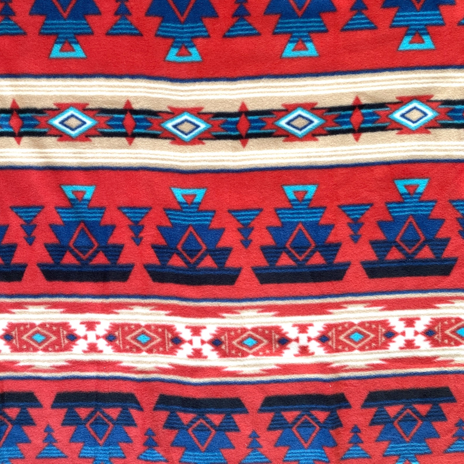 Desert Heirloom Red Anti-pill Fleece Fabric by the Yard - Etsy