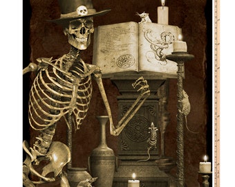 Skeleton Panel Fabric - Etsy