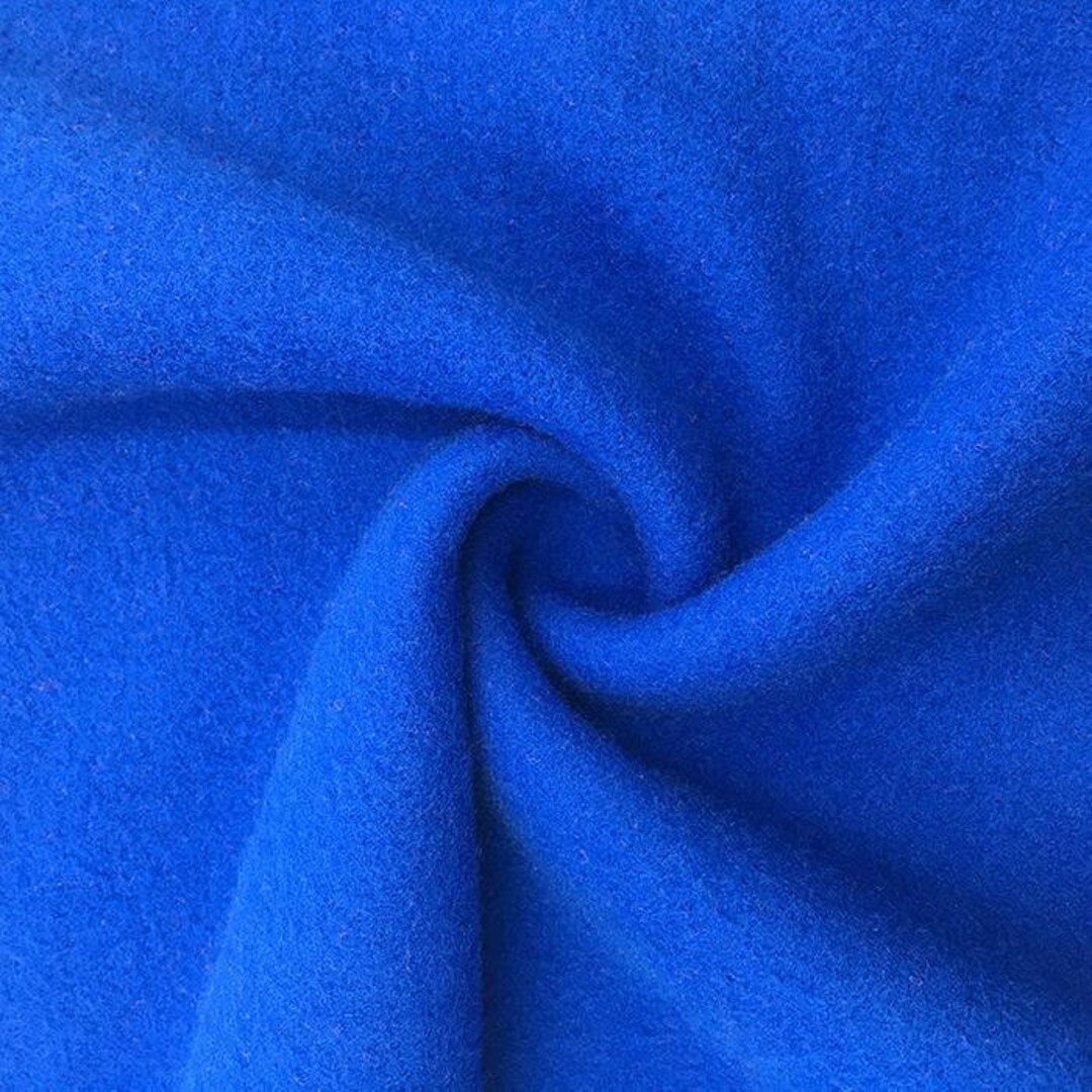 Solid Cobalt Blue Double Sided Technical 12oz Anti-pill Fleece Fabric ...