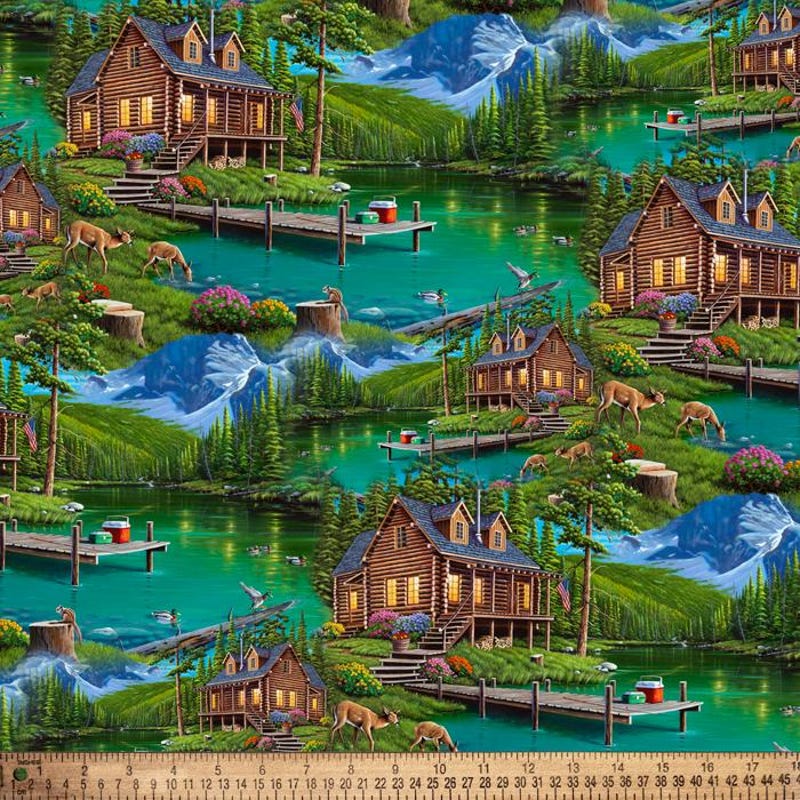 Lake Fabric - Etsy