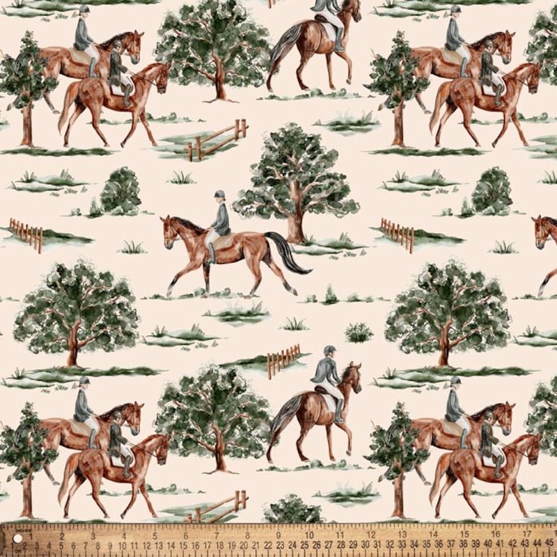 Equestrian Fabric - Etsy