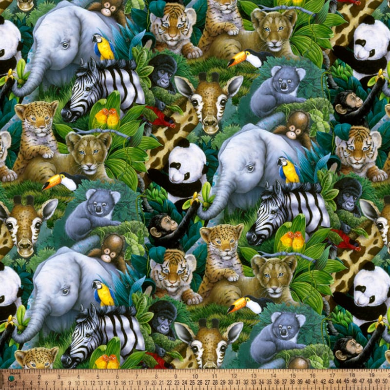 Jungle Fabric - Etsy