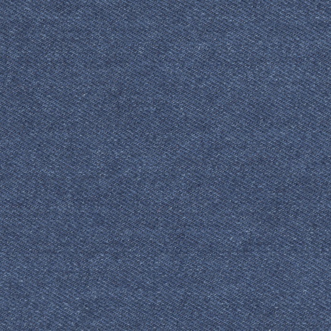 Solid Washed Medium Denim Fabric by the Yard - Etsy