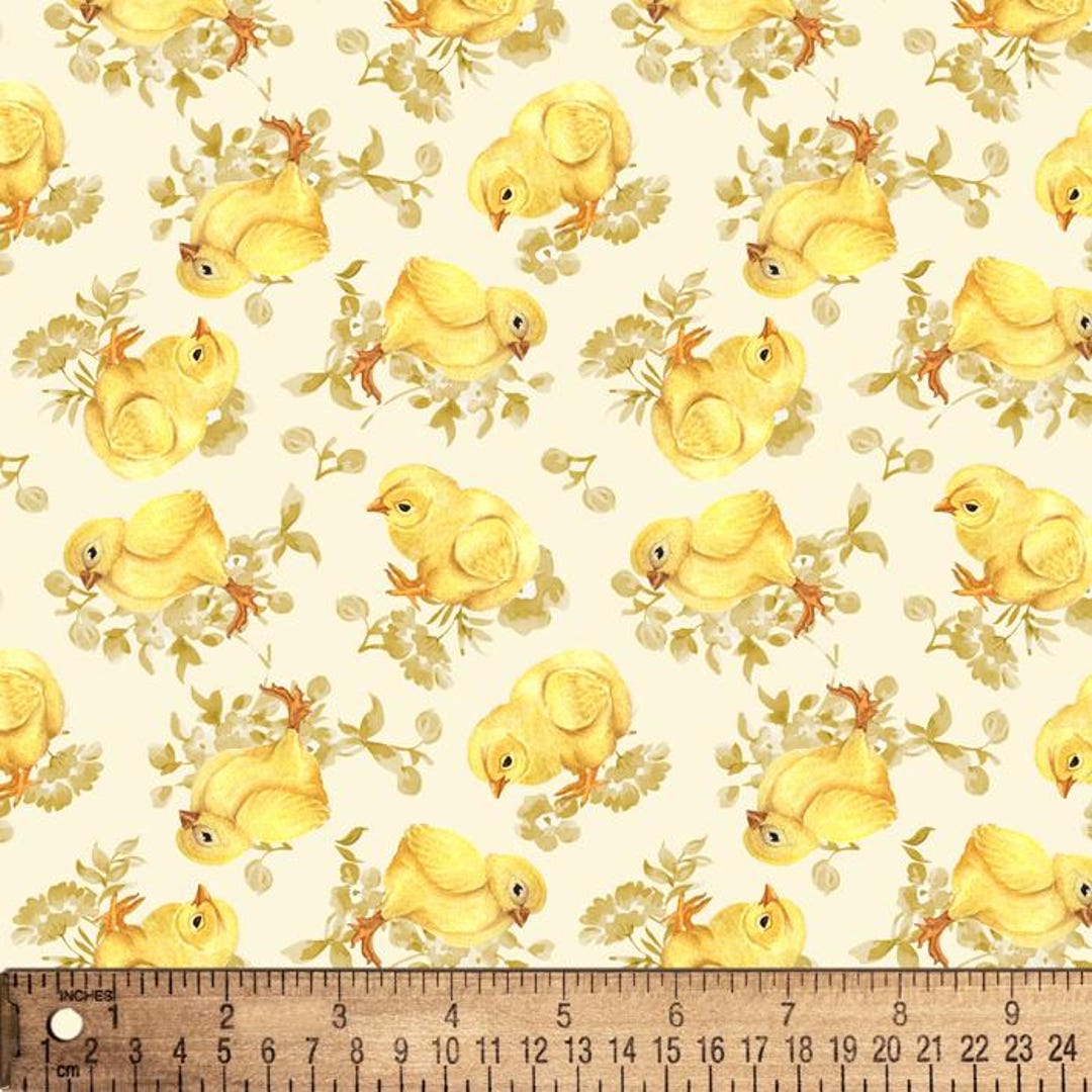 Baby Chicks Cotton Fabric by the Yard - Etsy