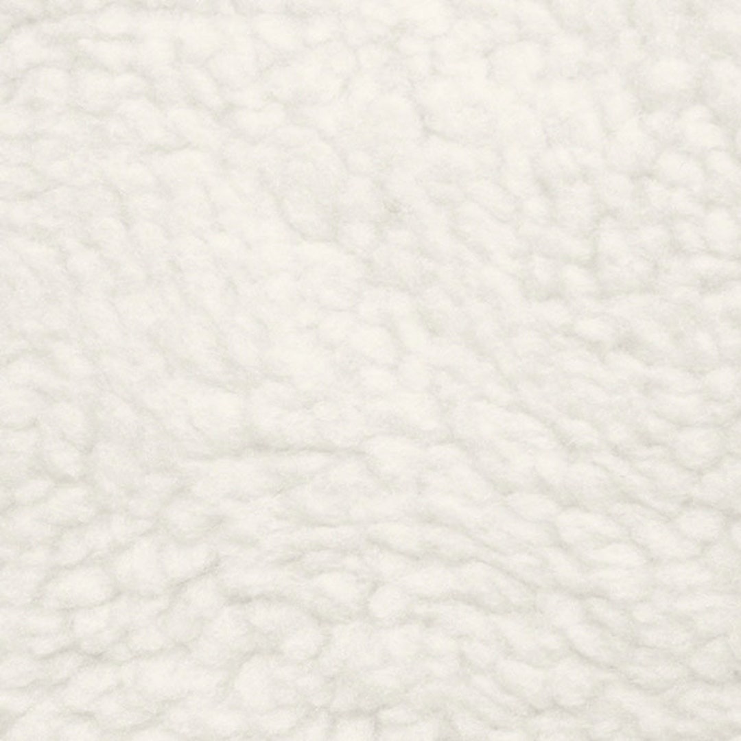 Solid Natural Creamy White Sherpa Plush Fleece Fabric by the Yard - Etsy