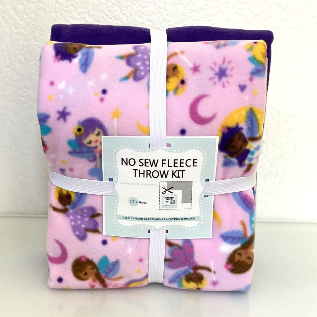 Fairy Princess Anti-pill Fleece Fabric No-sew Throw Kit (72x60) - Etsy