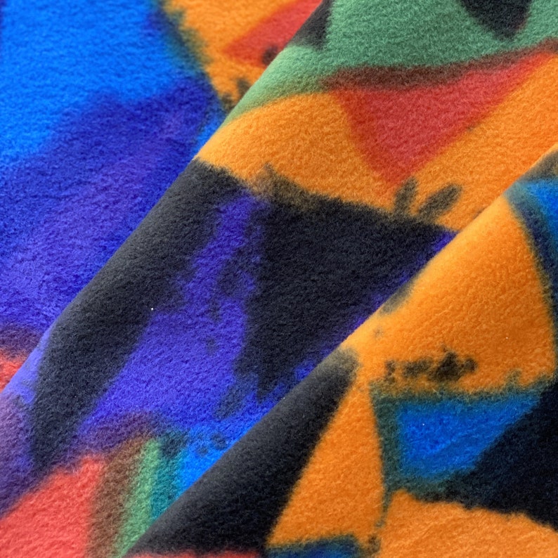 Colorful Batik Anti-pill Premium Fleece Fabric by the Yard - Etsy