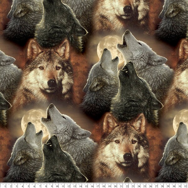 Wolf Fleece Fabric - Etsy
