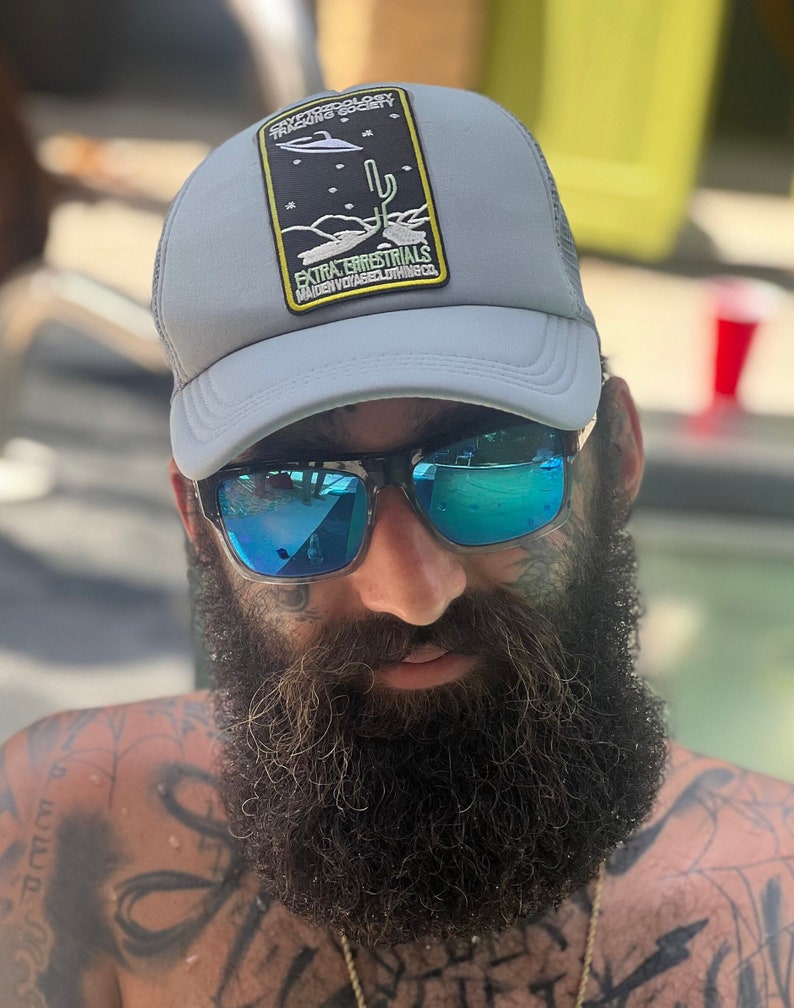 Gray Trucker Cryptid Hat-ufo - Etsy