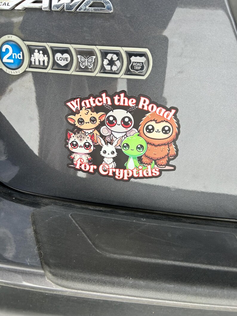 Cute Cryptid Bumper Sticker - Etsy