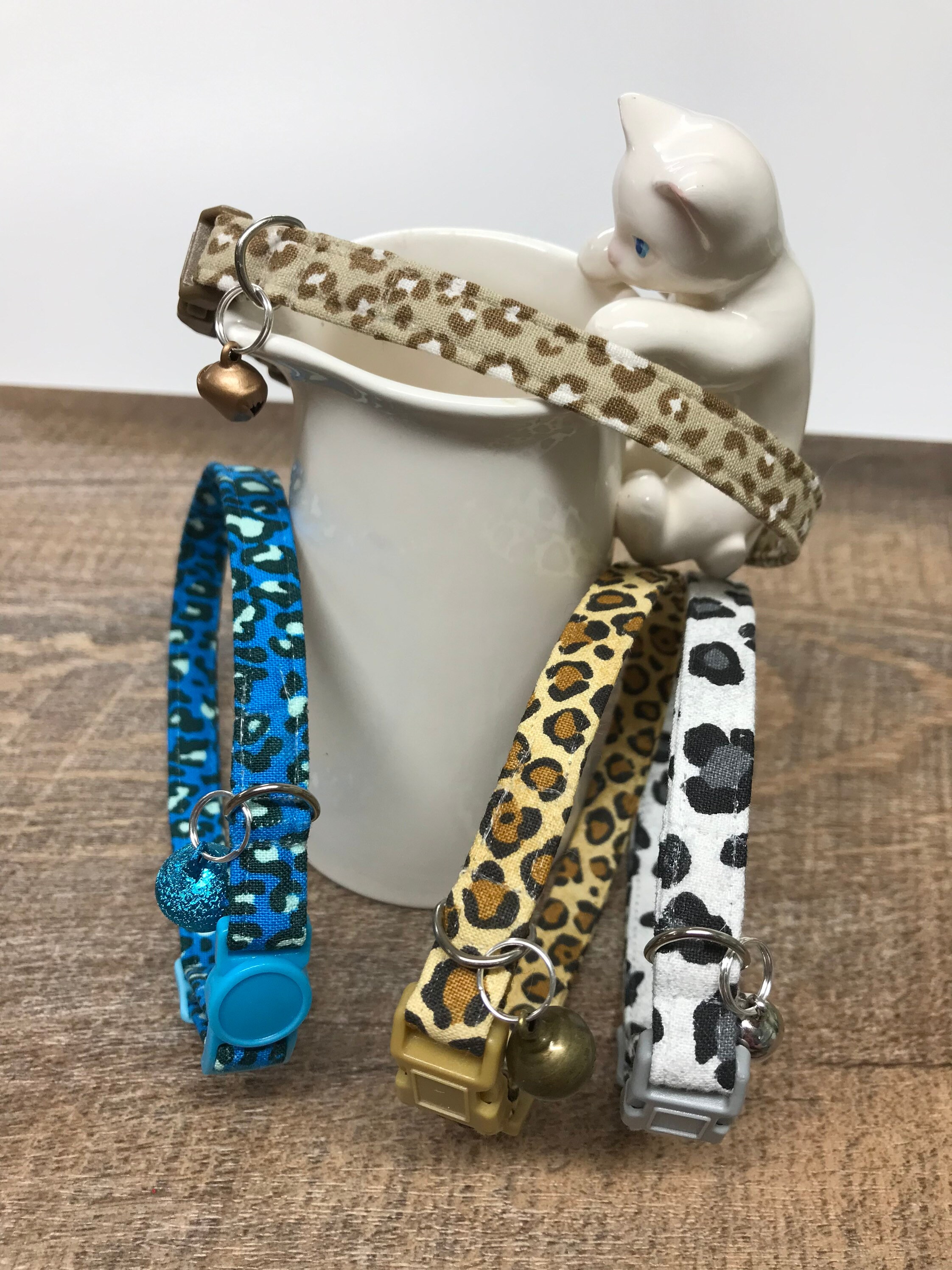 Cat Skins Leopard Prints Cat Collar With Safety Breakaway Buckle and ...