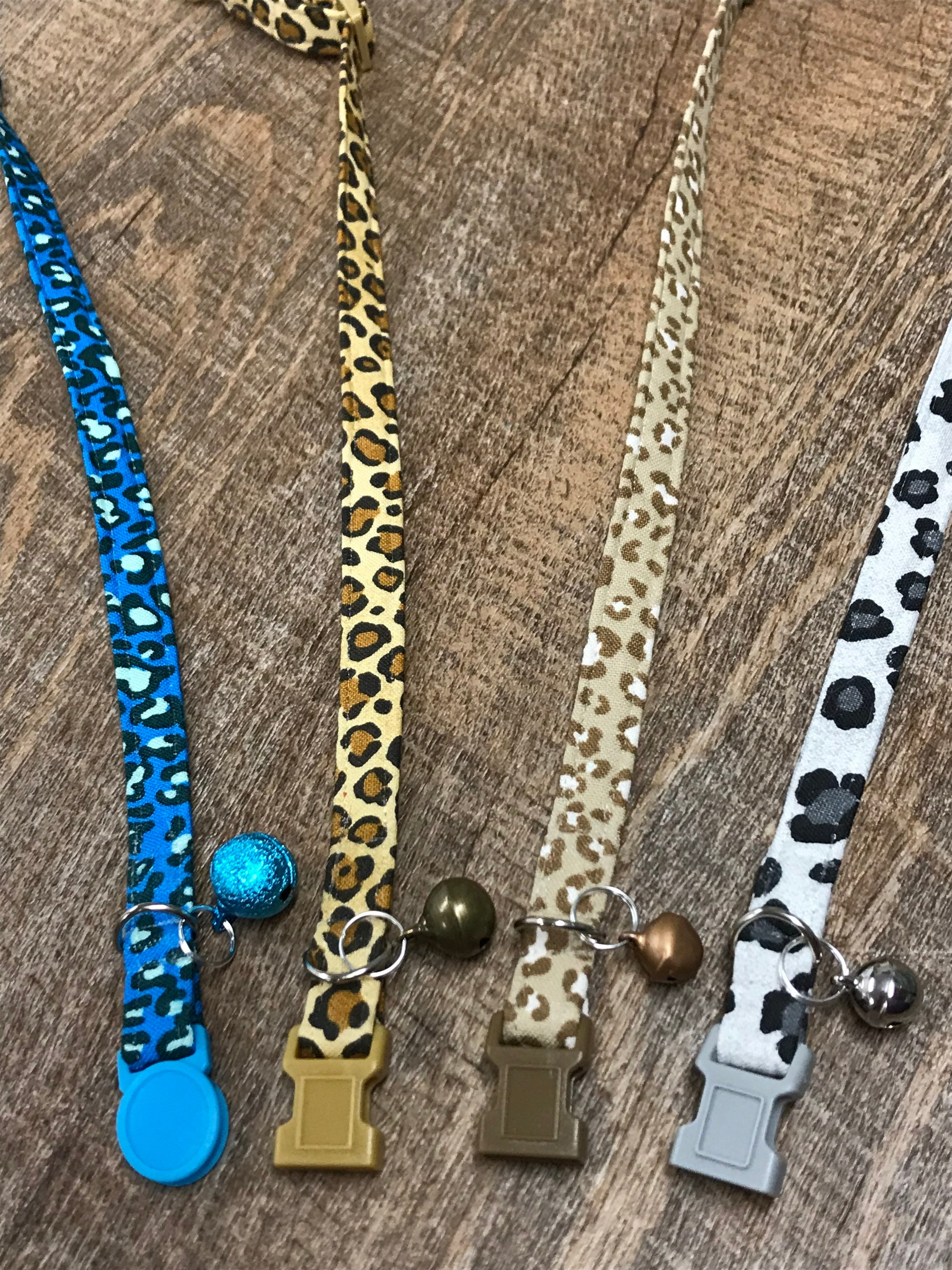 Cat Skins Leopard Prints Cat Collar With Safety Breakaway Buckle and ...